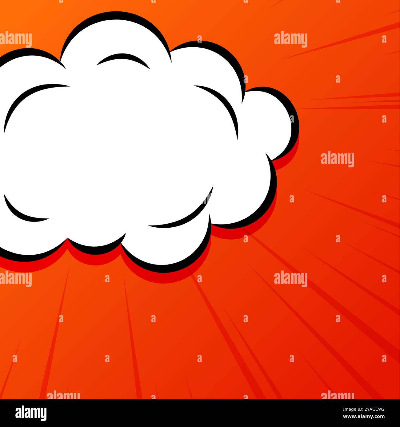 abstract empty chat bubble frame background for comic magazine vector ...