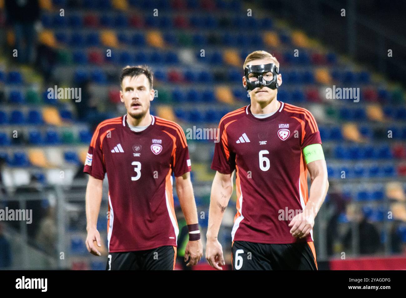 RIGA, LATVIA. 10th October 2024. UEFA NATIONS LEAGUE game between ...
