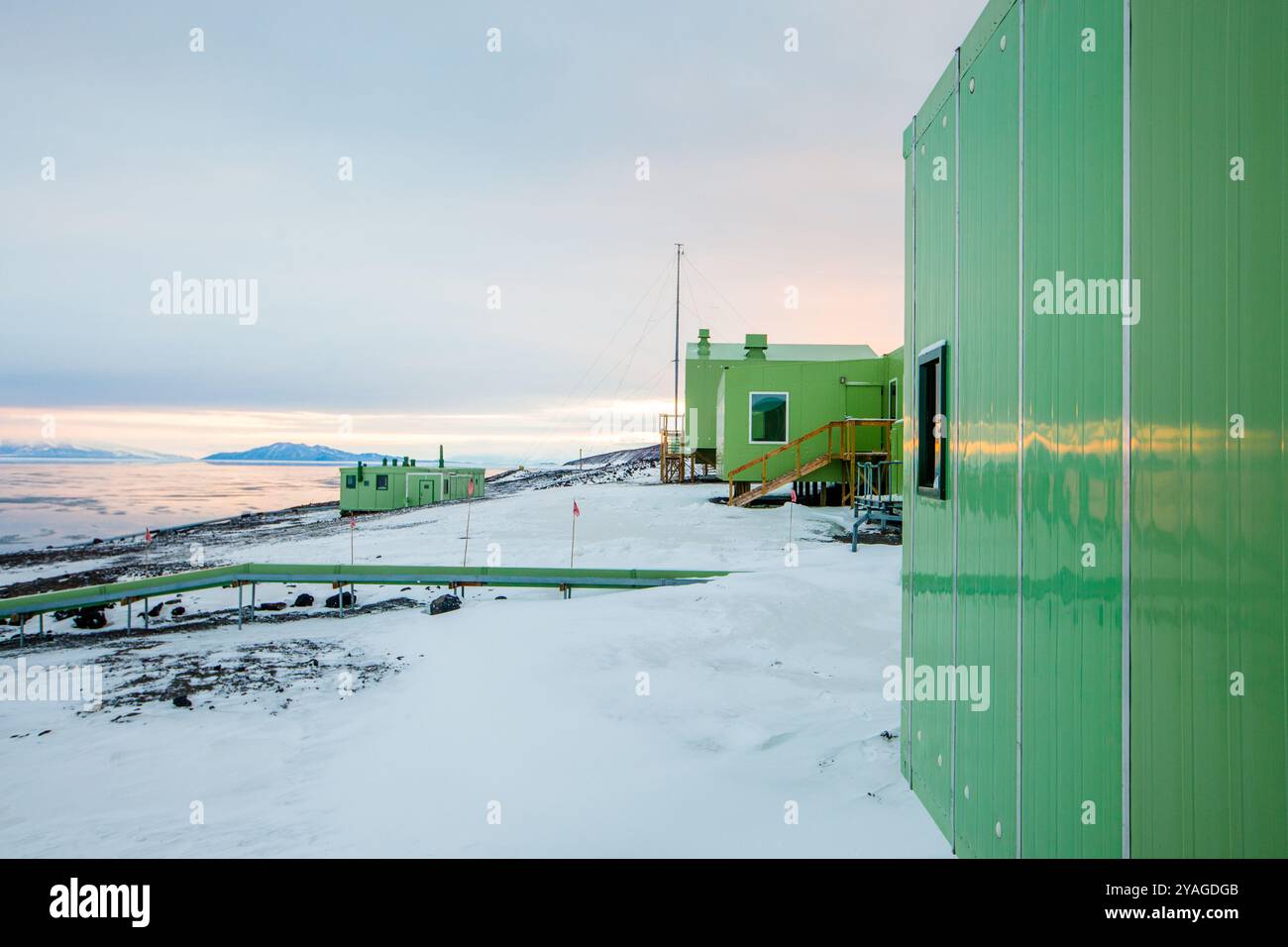 Scott Base, a New Zealand research facility at Ross Island, Antarctica ...