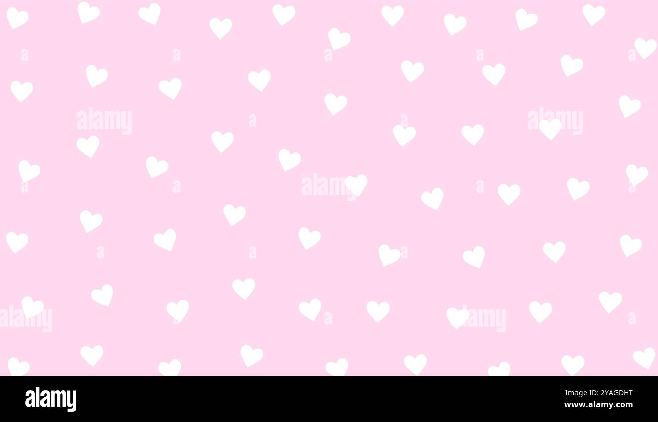 minimal and cute heart pattern for greeting card design vector Stock ...