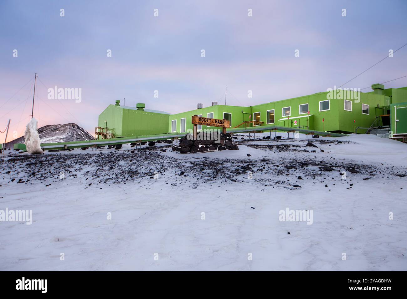Scott Base, a New Zealand research facility at Ross Island, Antarctica ...