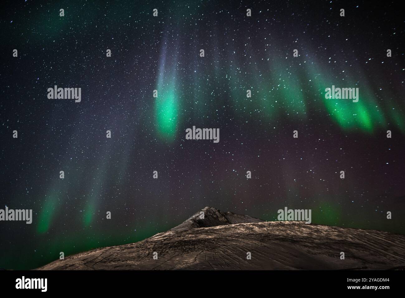 Aurora Australis (Southern Lights) display in Ross Island, Antarctica ...