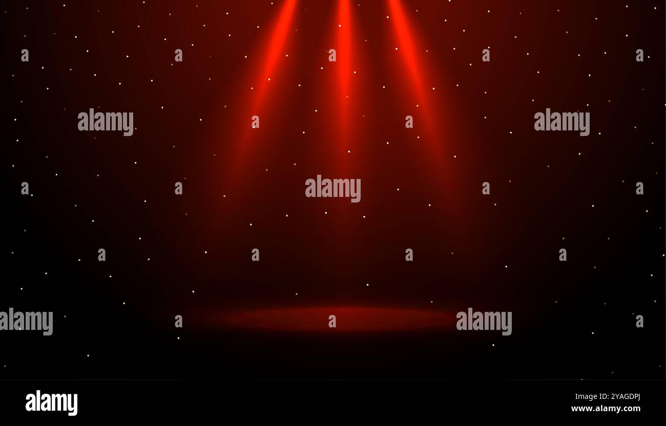 focus light illumination background with shiny particle vector Stock ...