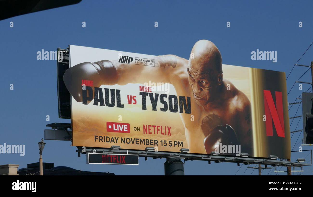 Los Angeles, California, USA 10th October 2024 Jake Paul Vs. Mike Tyson ...