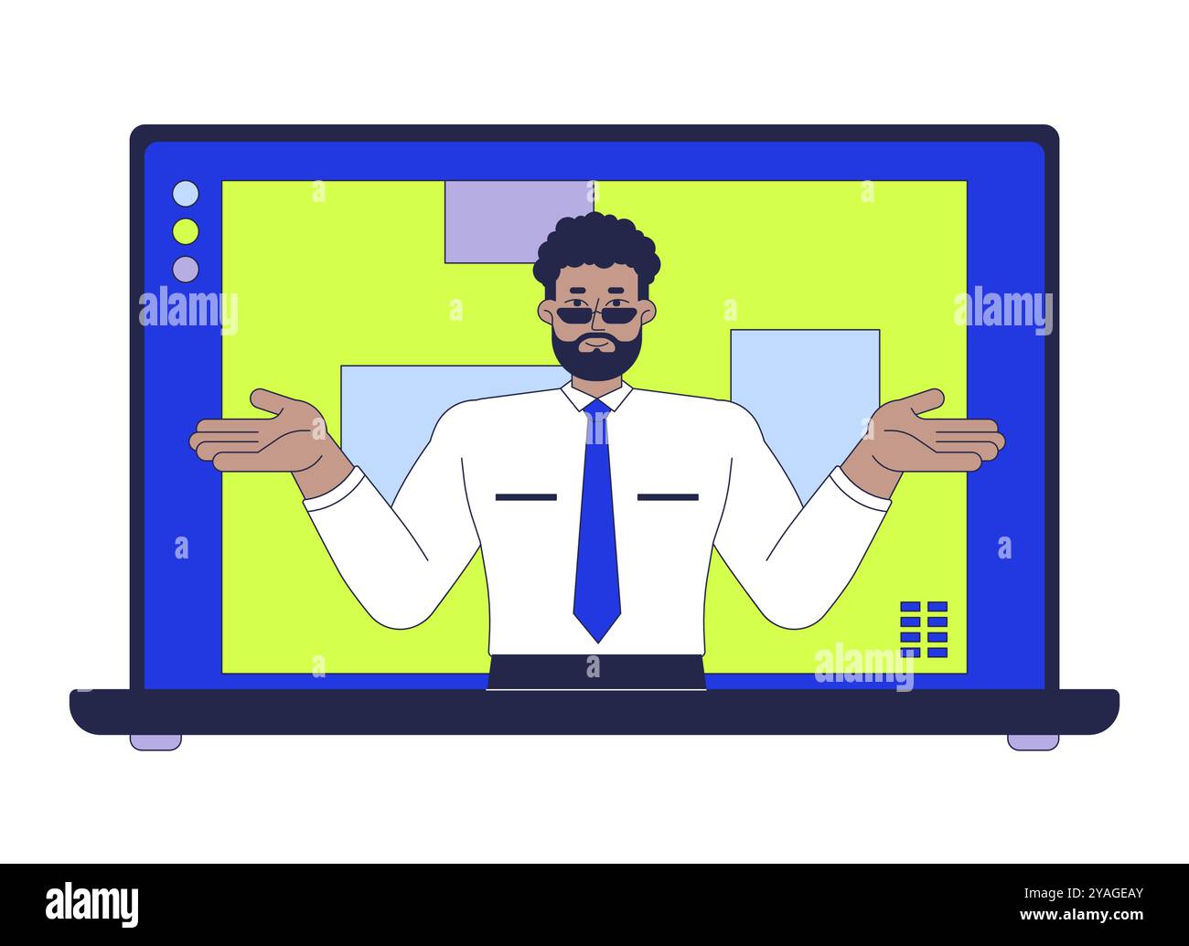 Colorful image cartoon laptop screen hi-res stock photography and ...