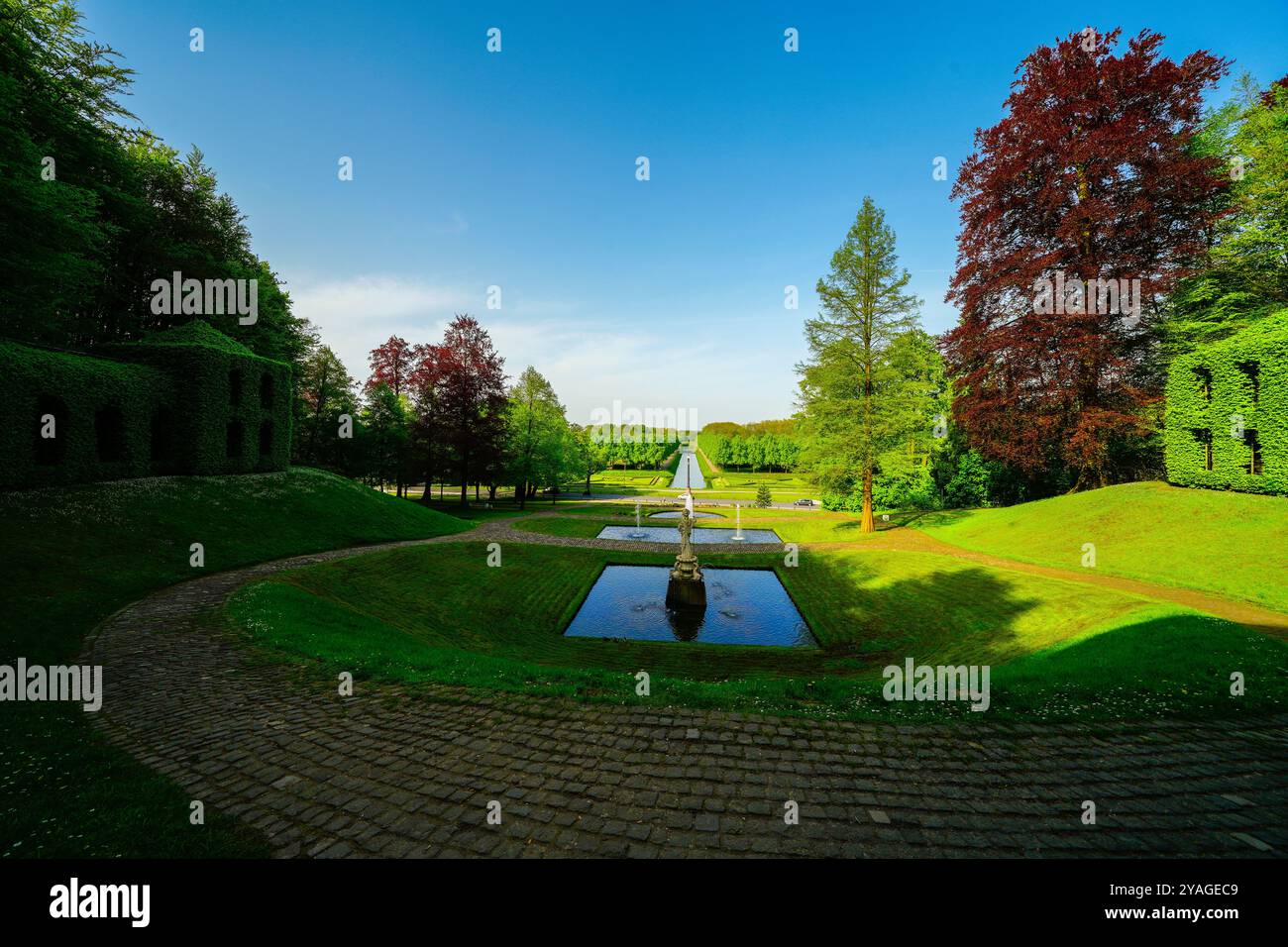 Park at the amphitheater and forest garden in Kleve. Historic gardens ...