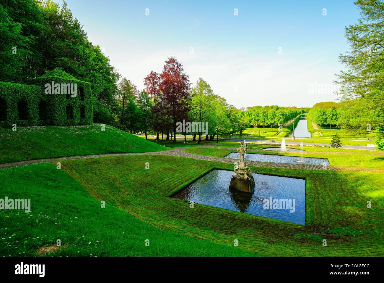 Park at the amphitheater and forest garden in Kleve. Historic gardens ...