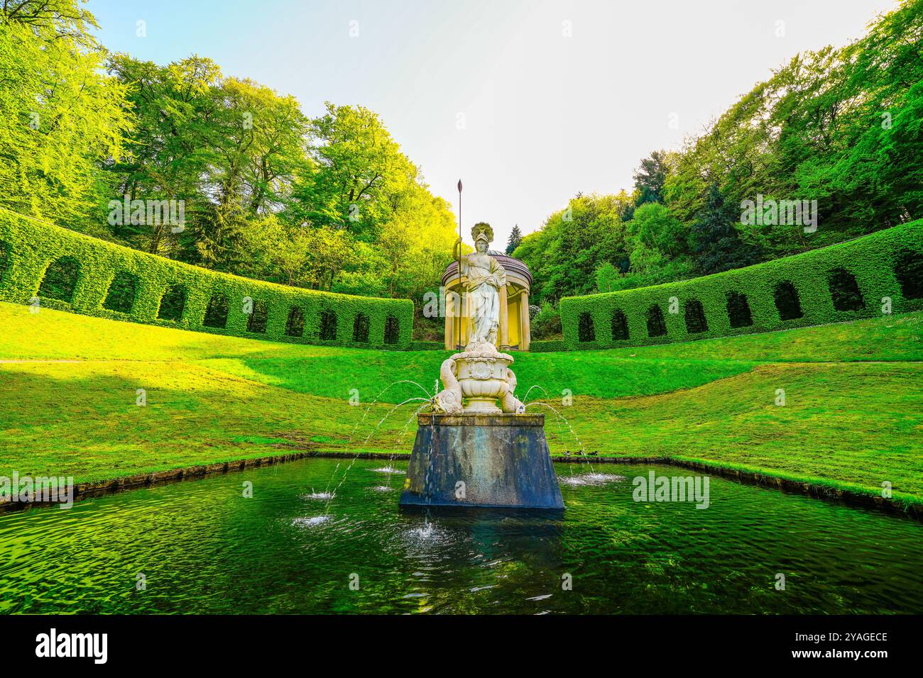 Park at the amphitheater and forest garden in Kleve. Historic gardens ...