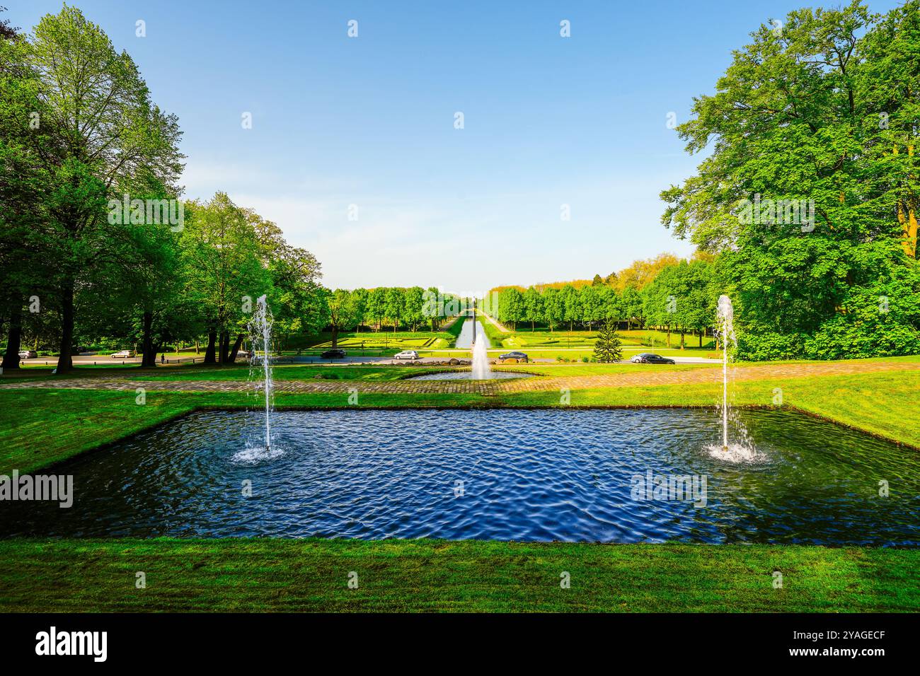 Park at the amphitheater and forest garden in Kleve. Historic gardens ...