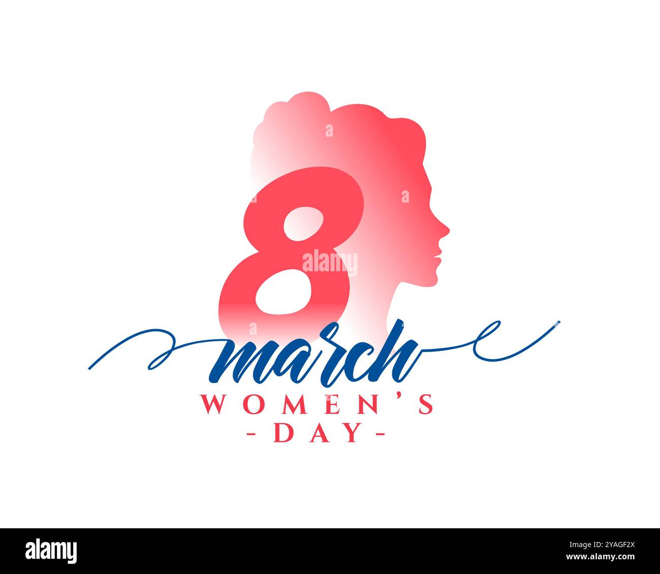 8th march international women's day greeting background design vector ...
