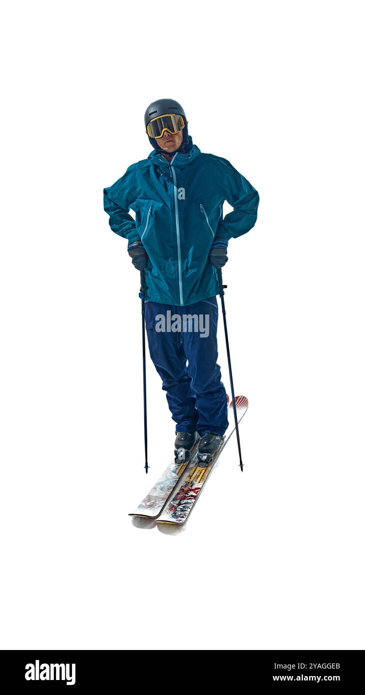 Man in winter gear Cut Out Stock Images & Pictures - Alamy