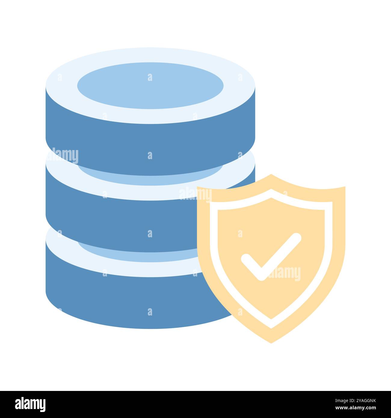 Database With Shield Depicting Isometric Vector Of Secure Database Stock Vector Image And Art Alamy