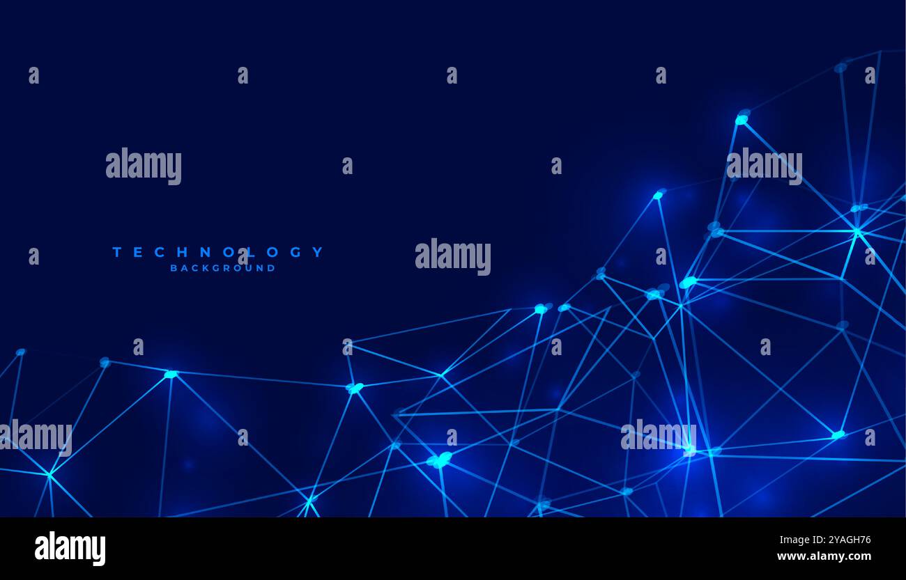 low poly style digital web mesh techno wallpaper for network connection ...