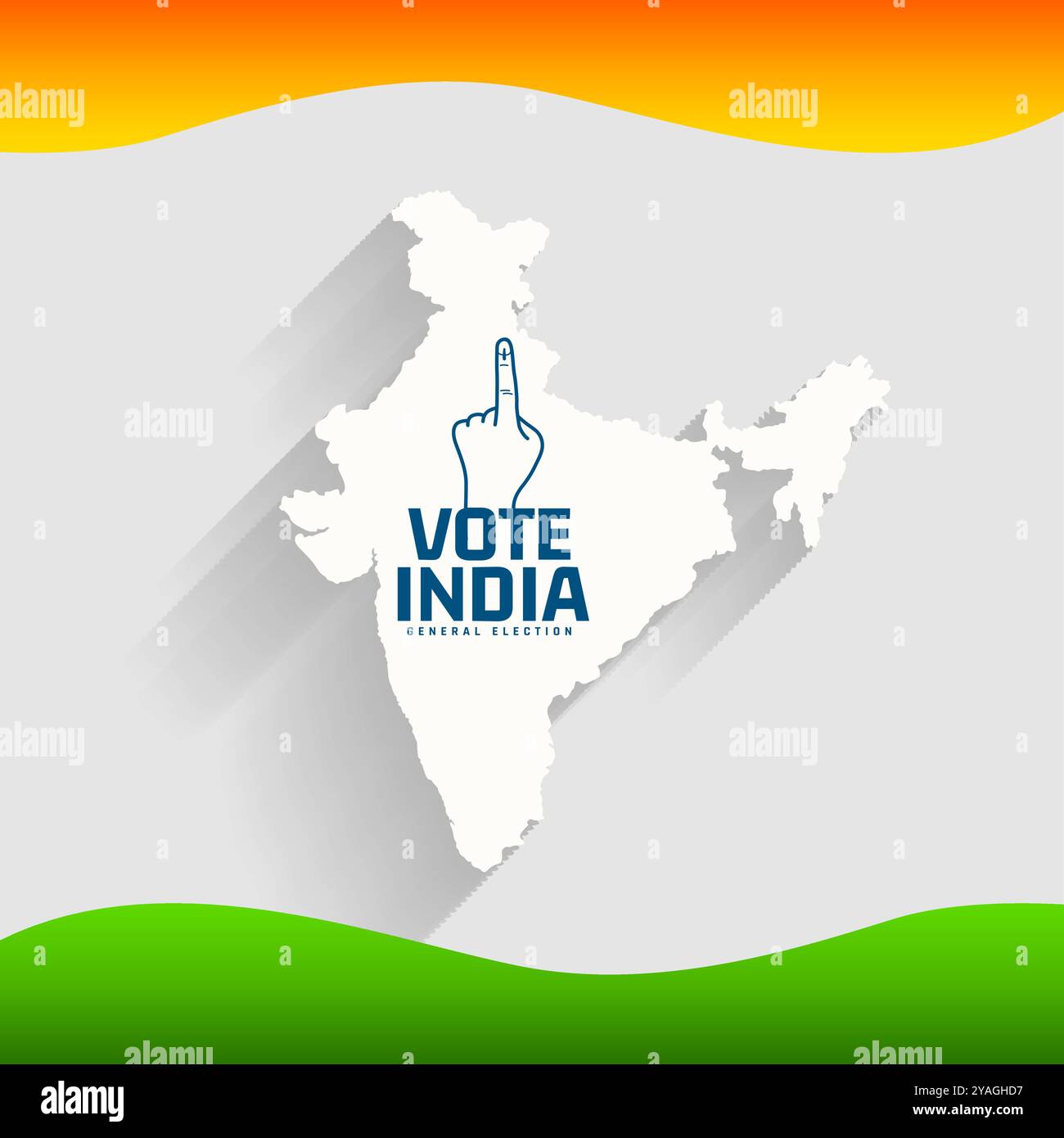 vote for indian general election background with india map design ...
