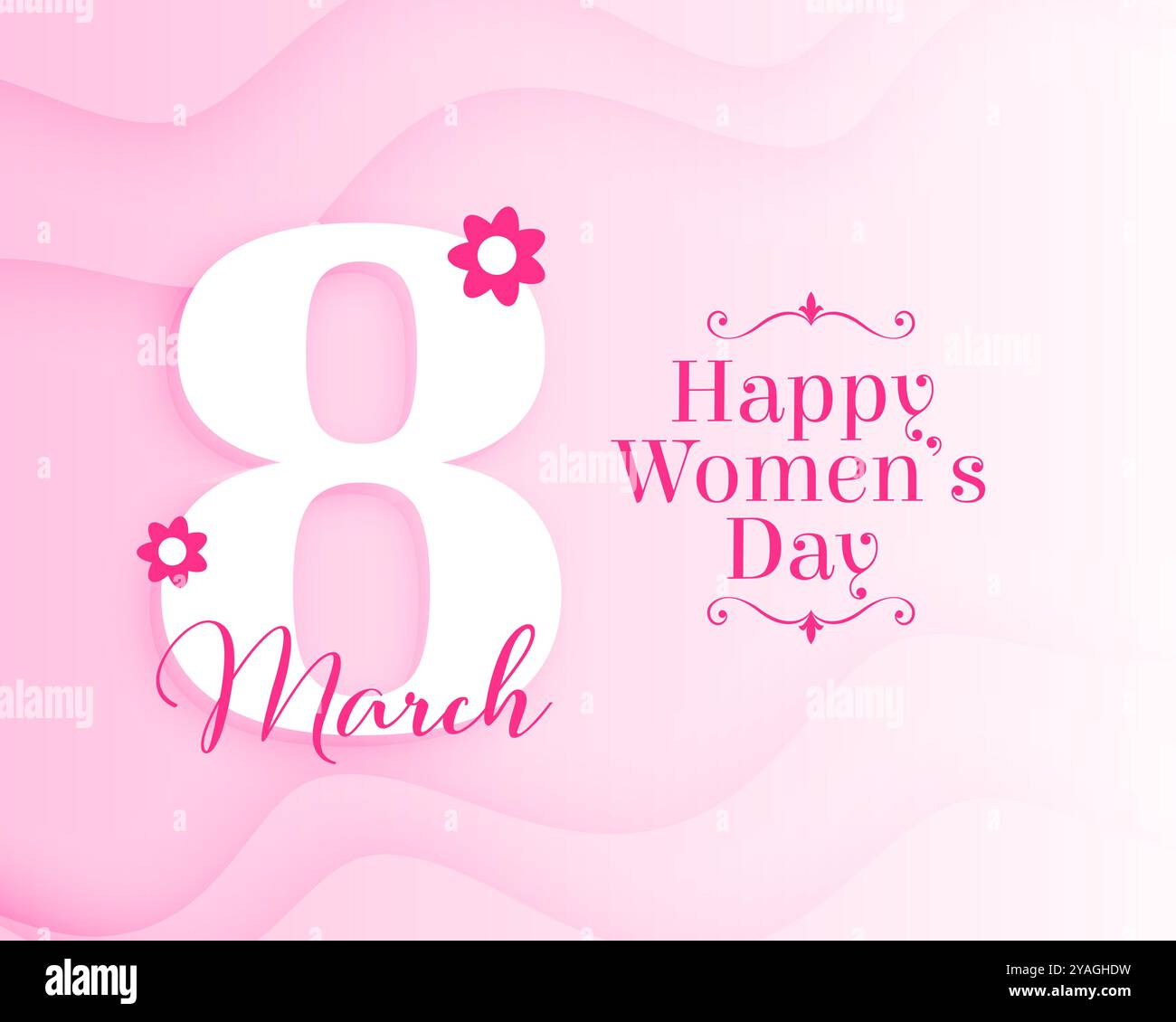 8th march international womens day wishes background design vector ...