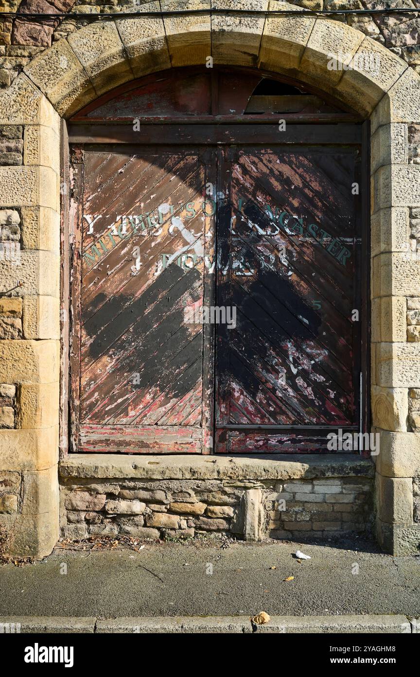 Loading bay doors leading into the old Mitchell's brewery,Lancaster ...