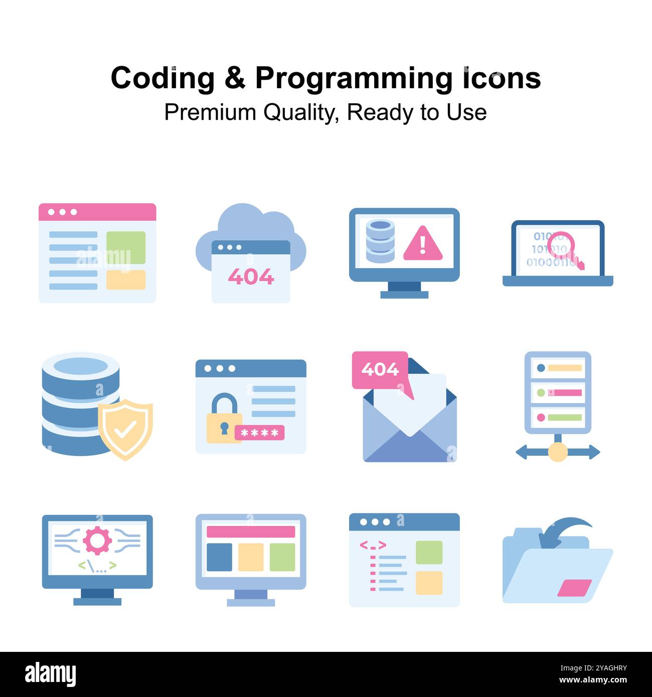 Get These Amazing And Unique Coding And Programming Related Icons Set