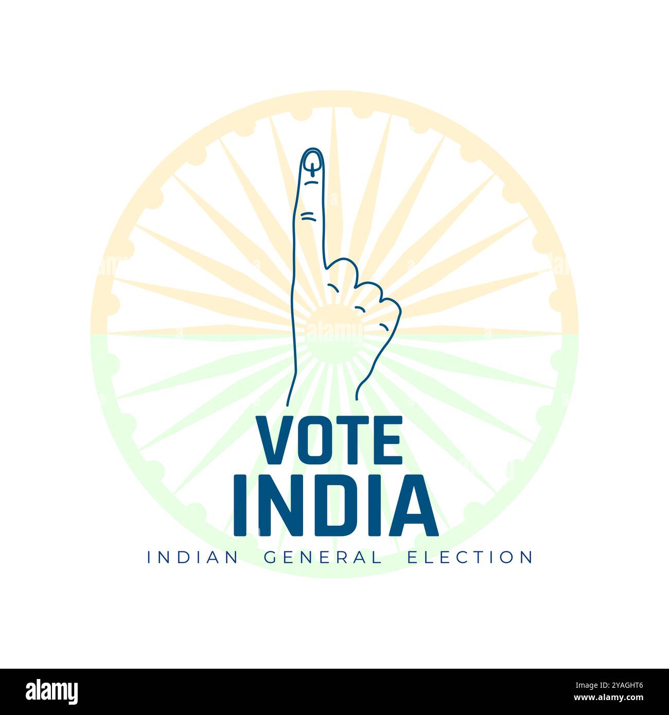 indian national voting finger background with ashoka chakra design ...