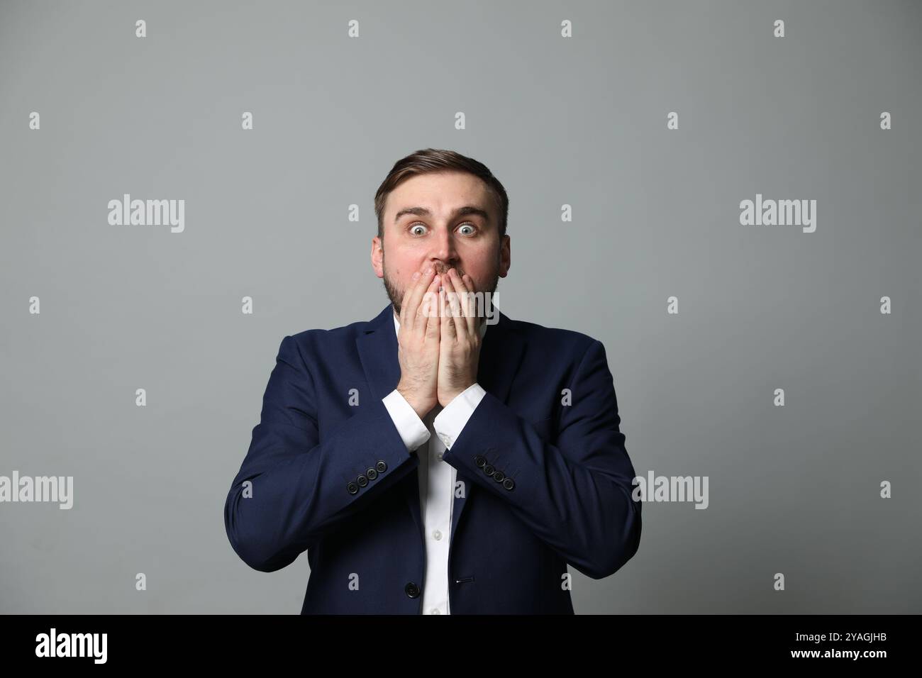 Scary young businessman hi-res stock photography and images - Alamy