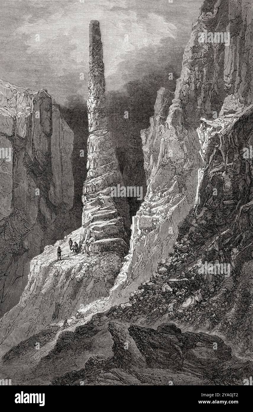 The Tennyson Monument, discovered by Elisha Kent Kane during his Second ...