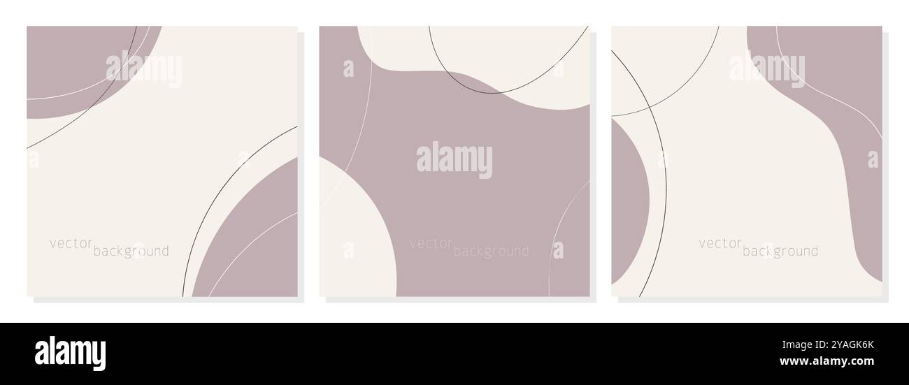 Templates social stories square layout, abstract boho style, beige and ...