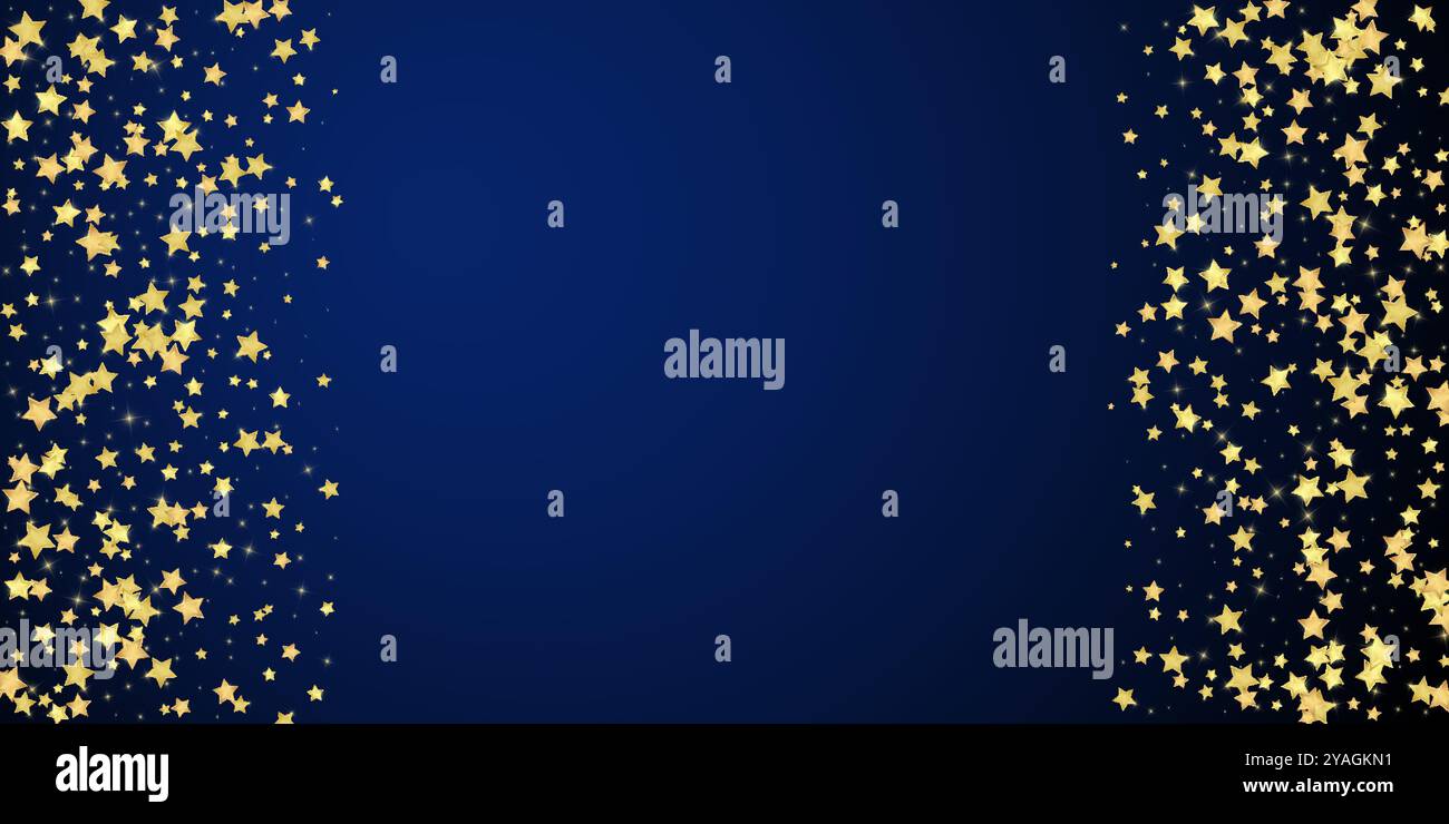 Magic stars vector overlay. Gold stars scattered around randomly ...