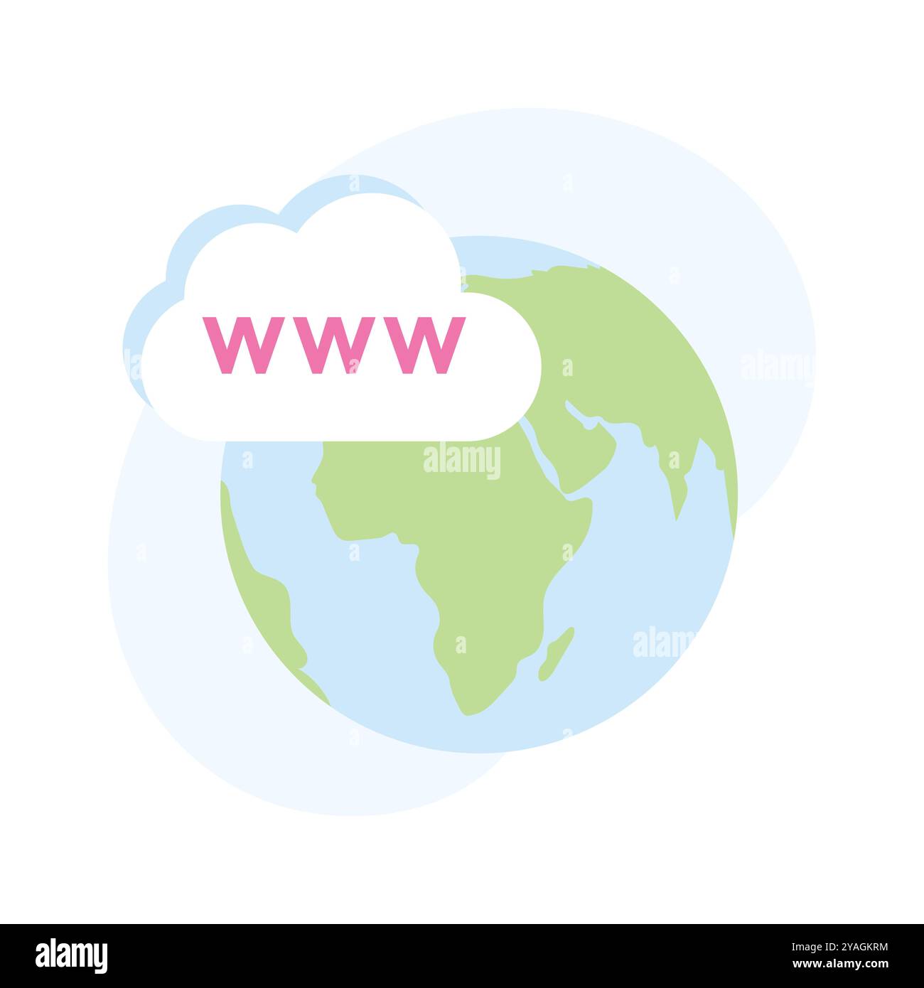 World Wide Web Icon in trendy flat style isolated on white background ...