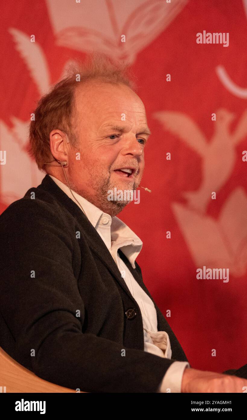 Actor Toby Jones at a 2024 Flipside Festival Q&A, recently noted for Mr ...