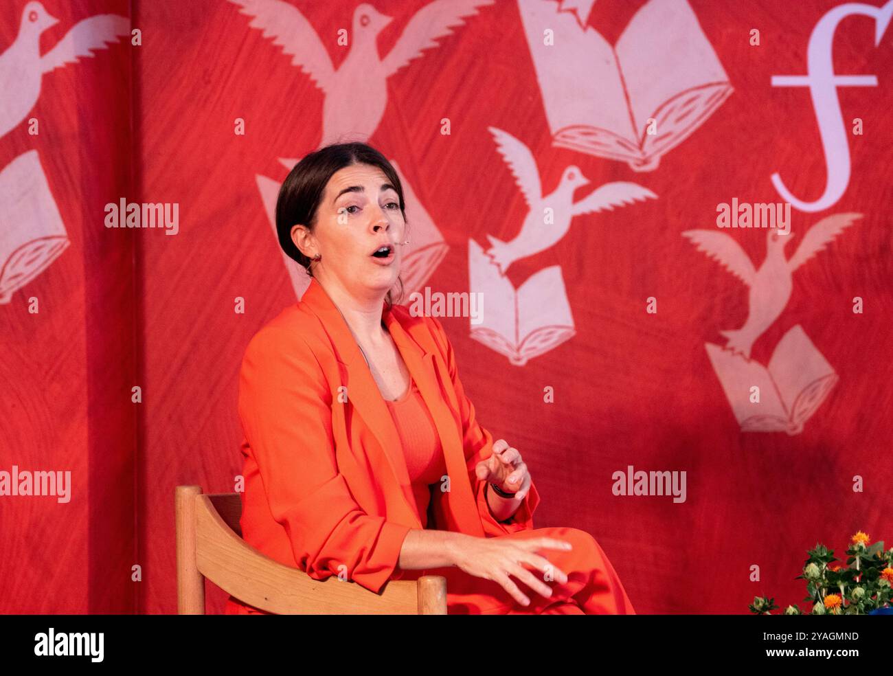 Rosie Holt MP is a comedy character who at the Flipside Festival was ...