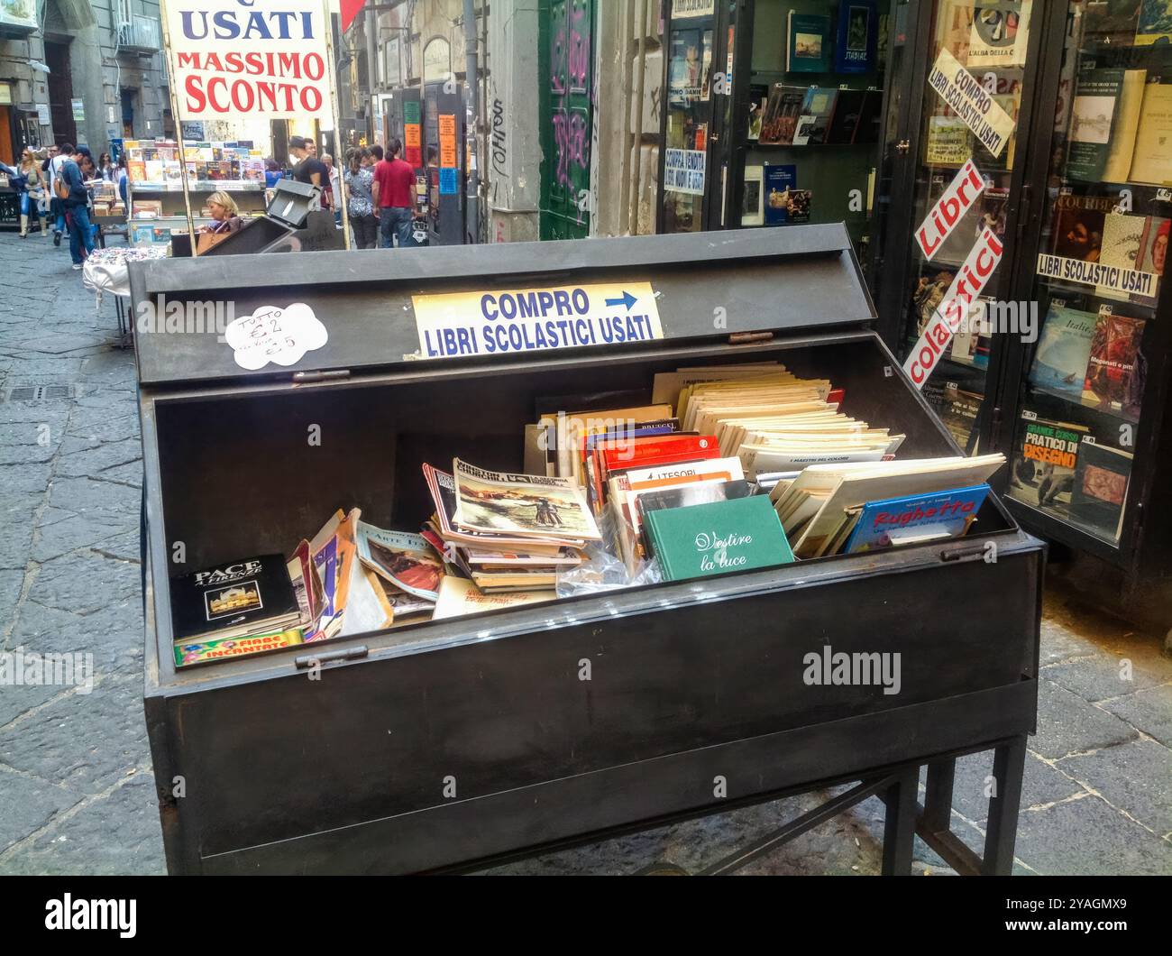 Napoli, Italy - October 19, 2013: Port'Alba is an ancient gate of the ...