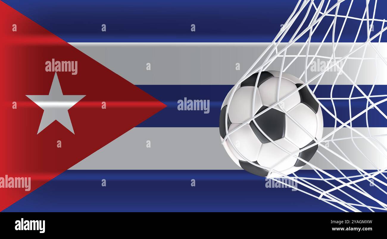 Vector cuba soccer ball flag hi-res stock photography and images - Alamy