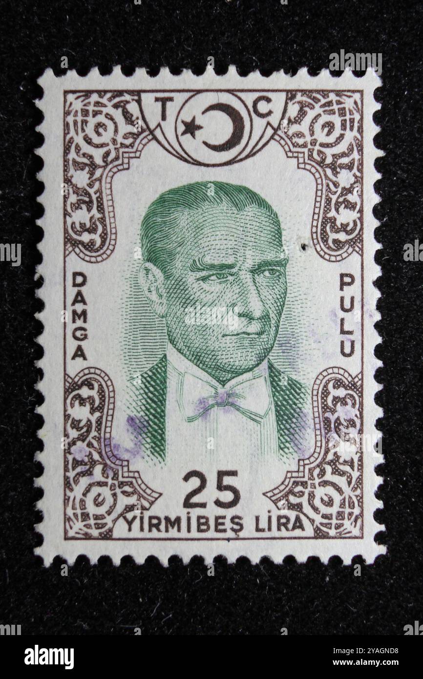 ISTANBUL, TURKEY - DECEMBER 26, 2020: Turkish official stamp shows ...