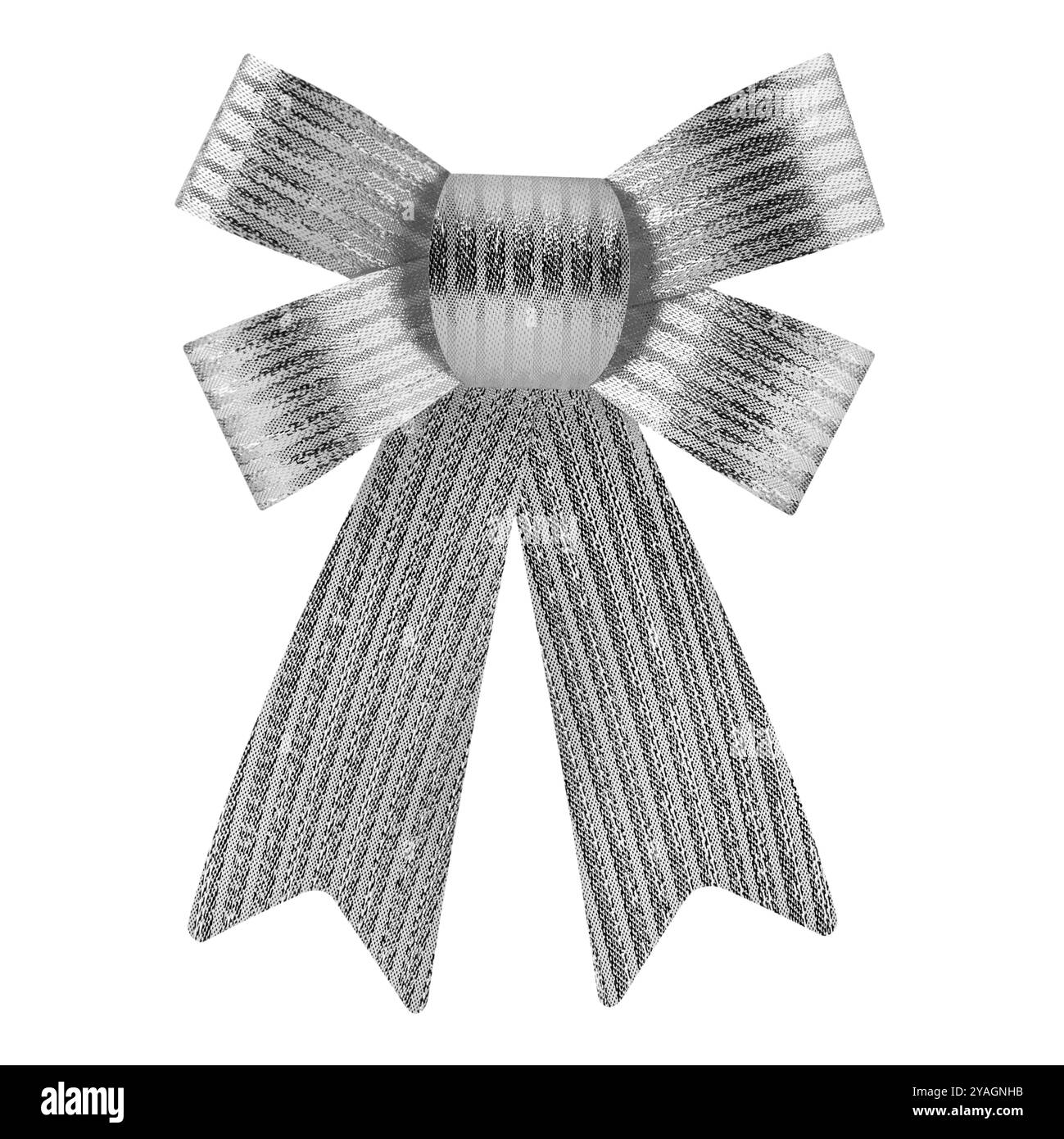 Gift silver card ribbon hi-res stock photography and images - Alamy