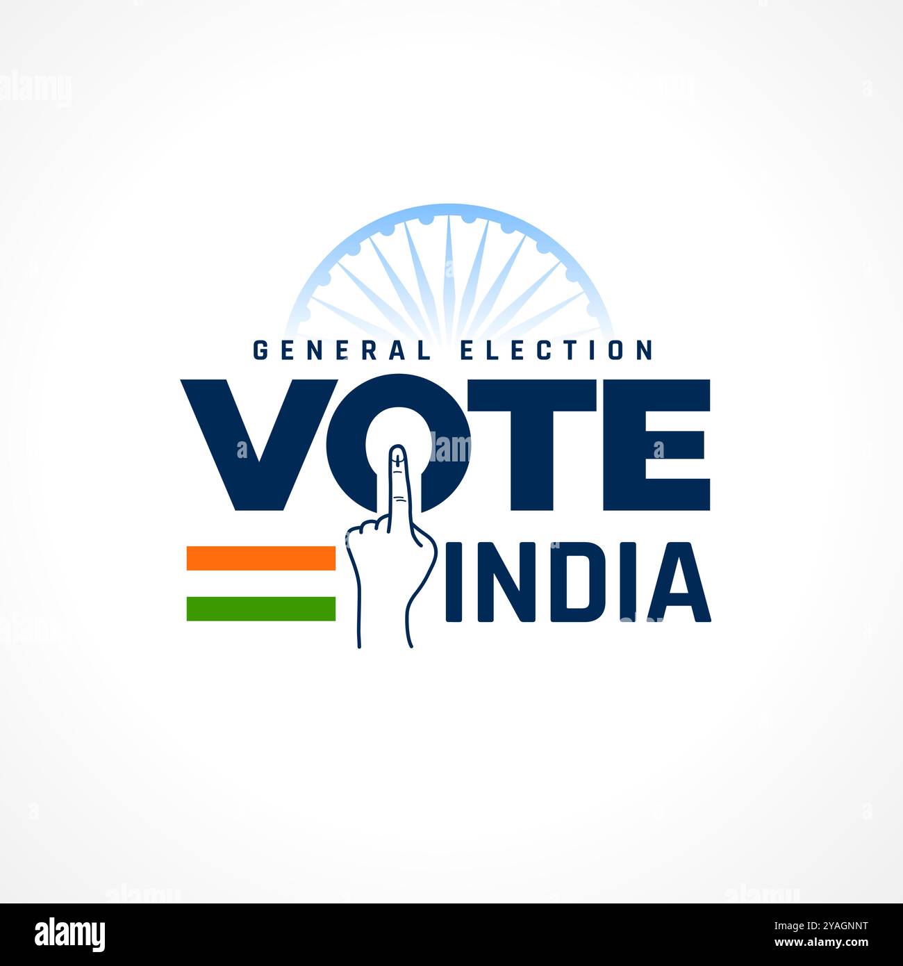 indian general election background with voters finger design vector ...