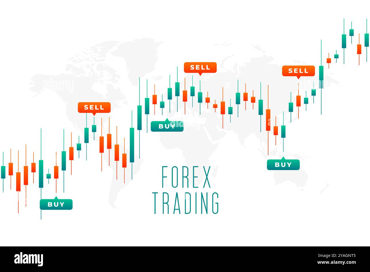 forex trading chart background for world finance management vector ...