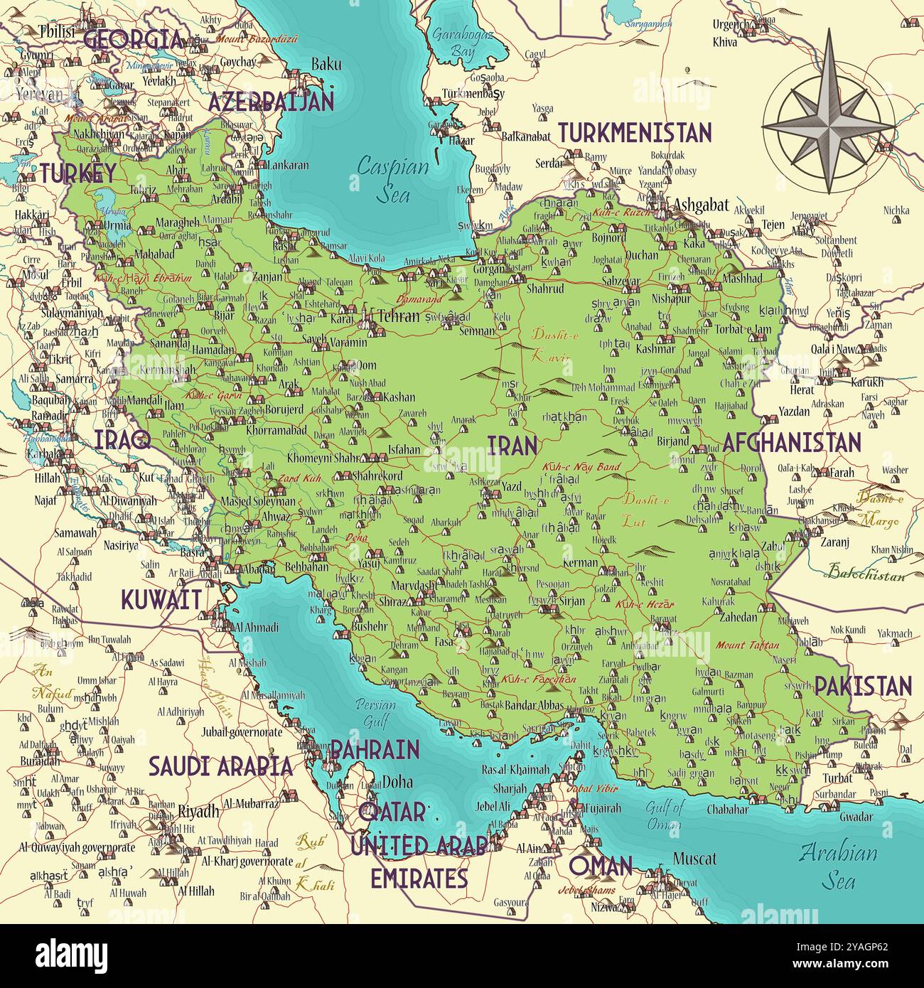 Aerial Maps Iran Imagery Update: New Construction At Golab Dareh