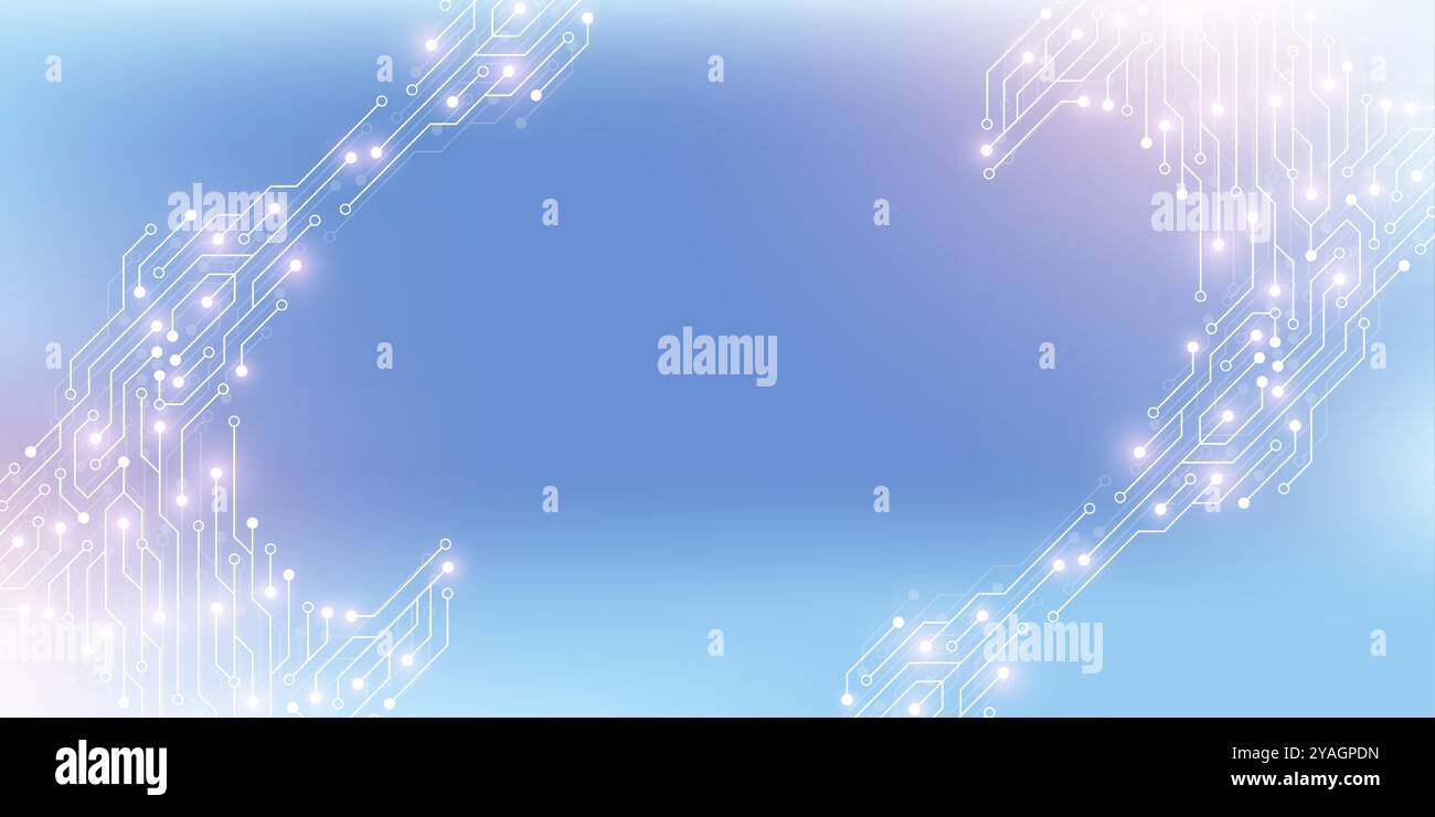 Abstract digital technology background. Digital tech motherboard ...