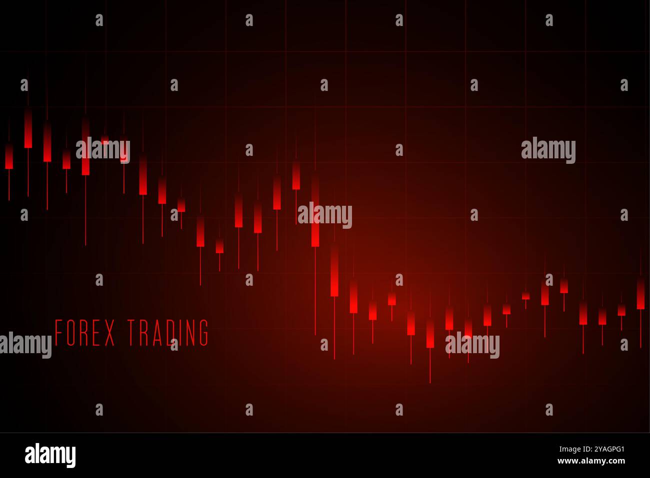 candlestick trading chart background for stock market vector Stock ...