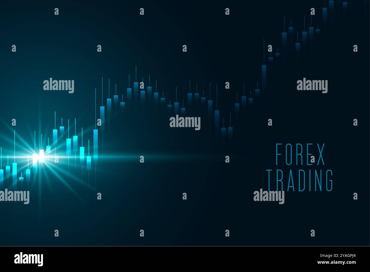 financial market data chart background for forex trading vector Stock ...