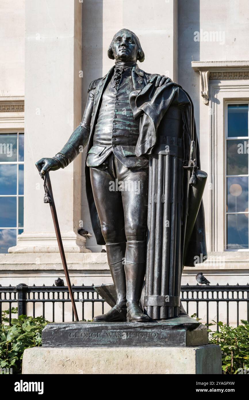 London, UK : George Washington statue erected outside the National ...