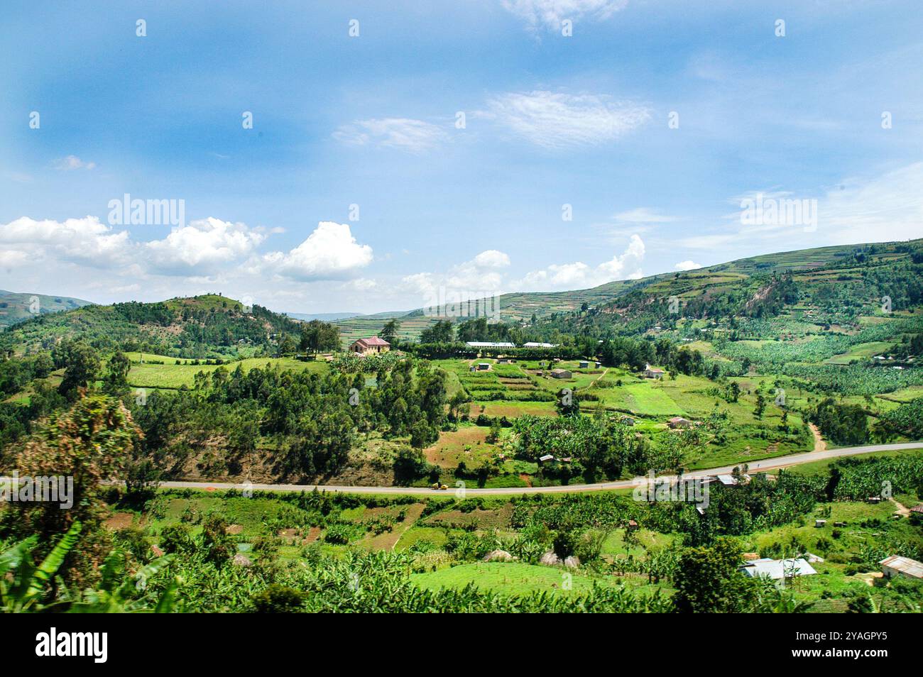 Terraced mountainous landscape of Kisoro and Kabale Stock Photo - Alamy