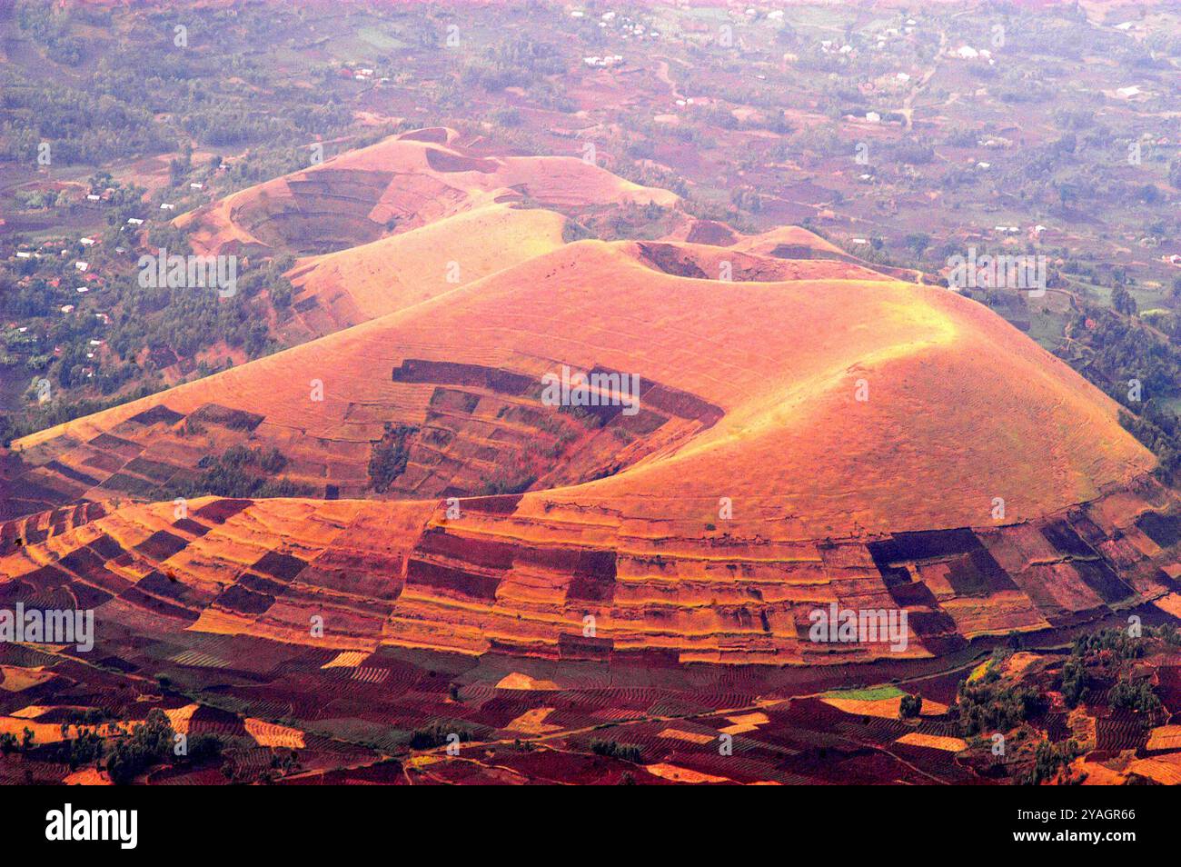 Terraced mountainous landscape of Kisoro and Kabale Stock Photo - Alamy