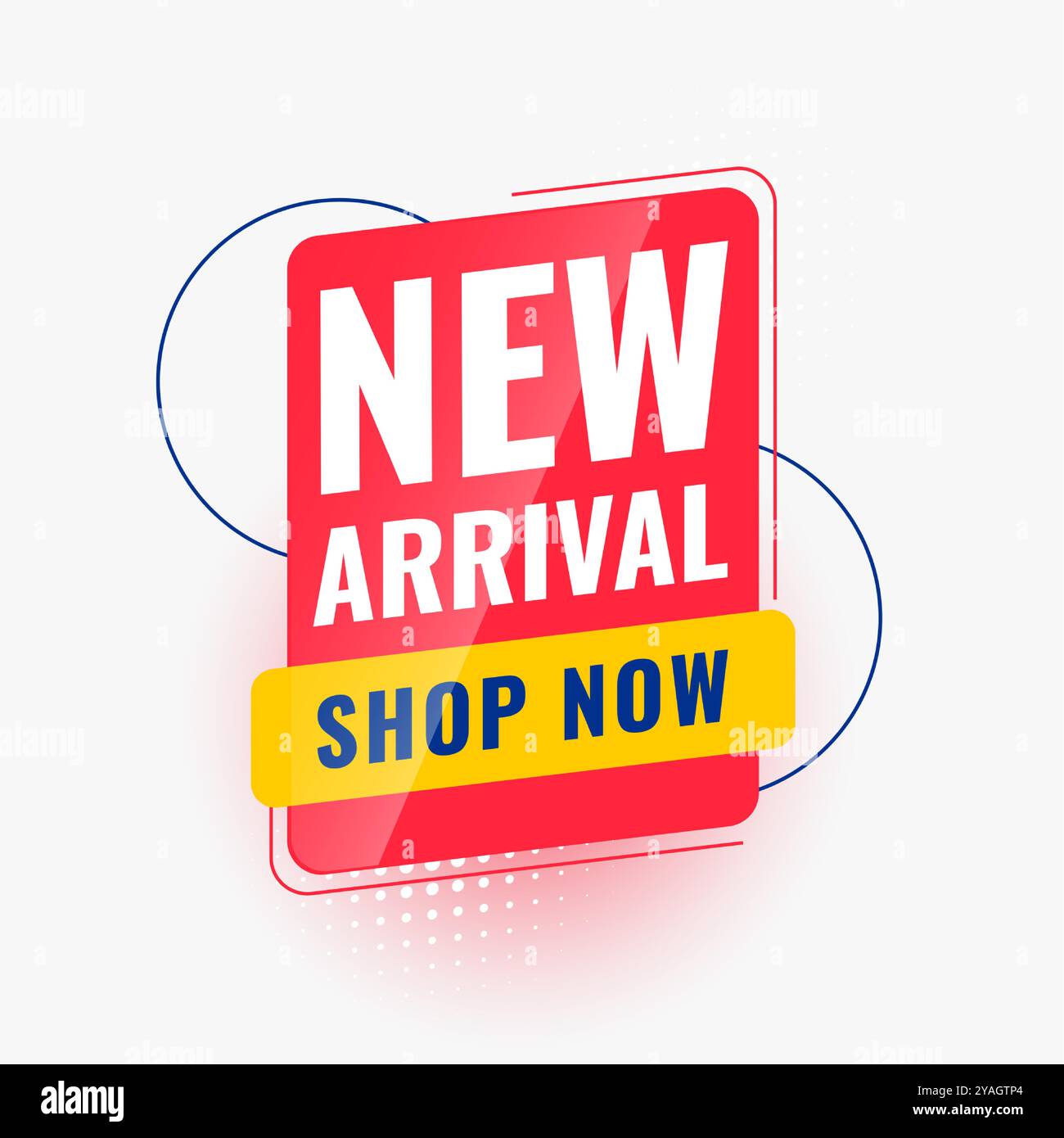 latest and new arrival template shop now for web store vector Stock ...