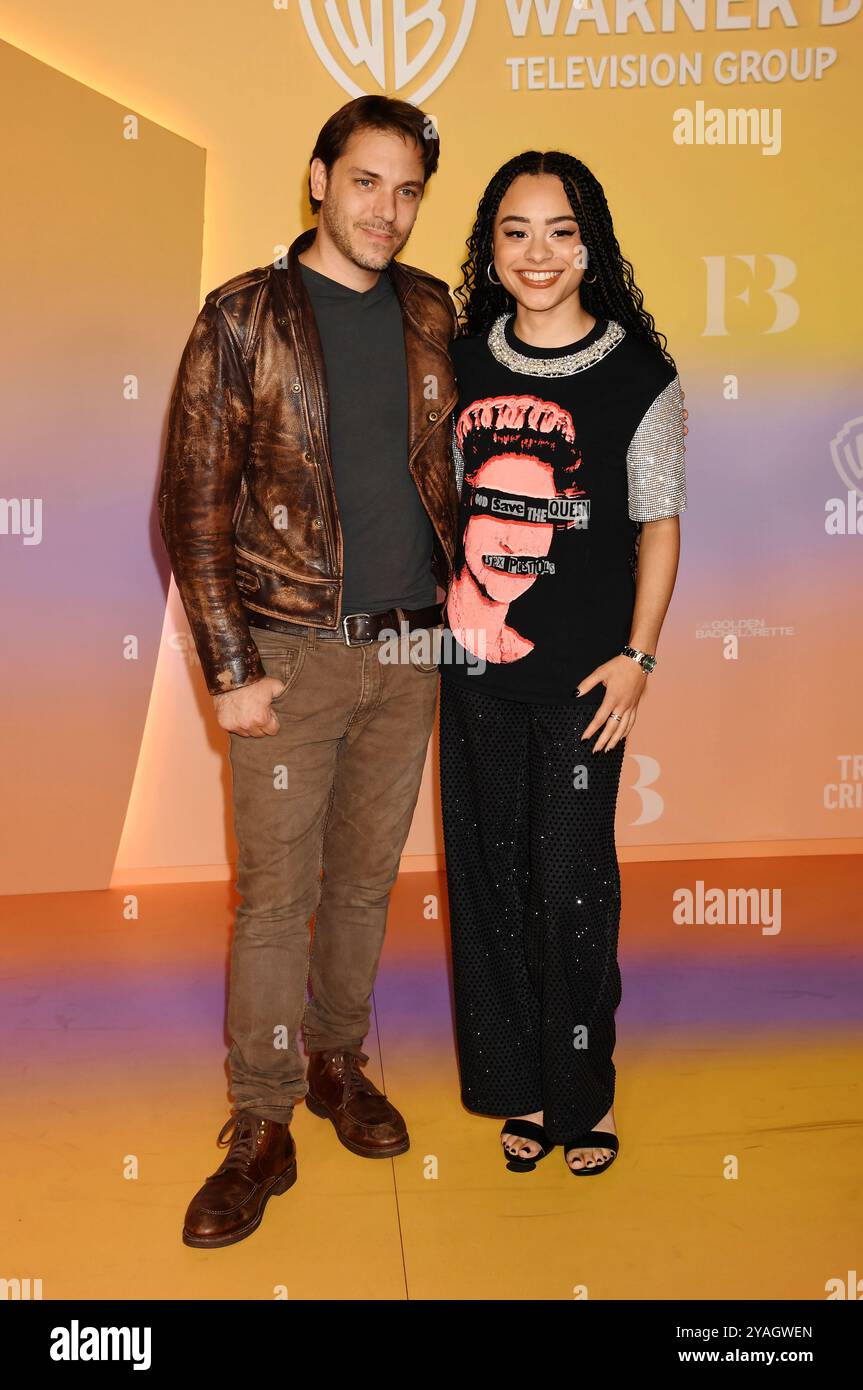 LOS ANGELES, CALIFORNIA - OCTOBER 10: (L-R) AJ Locascio and Gabrielle ...