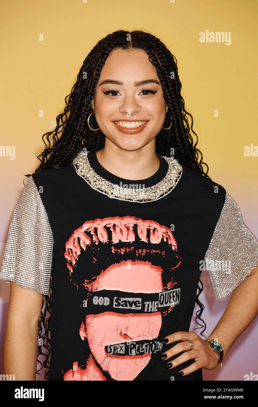 LOS ANGELES, CALIFORNIA - OCTOBER 10: Gabrielle Nevaeh attends the ...