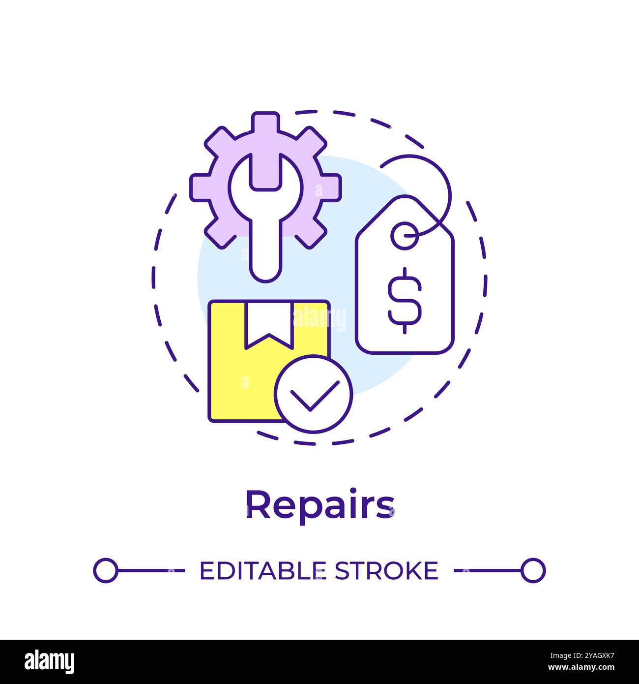 Repairs multi color concept icon Stock Vector Image & Art - Alamy