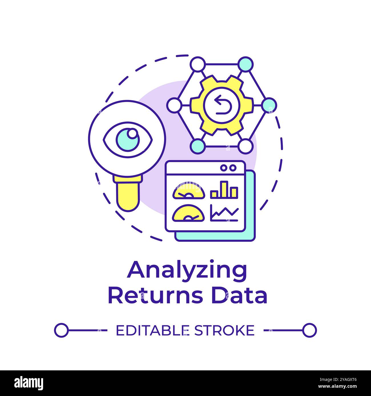Business visual data analyzing technology Stock Vector Images - Alamy