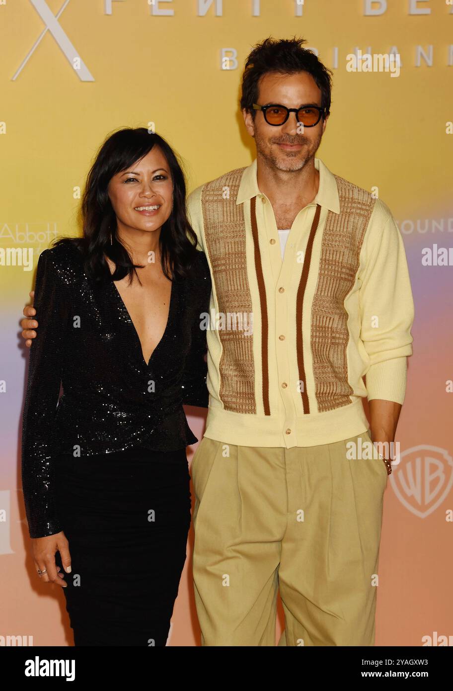 LOS ANGELES, CALIFORNIA - OCTOBER 10: (L-R) Martha Millan and Santiago ...