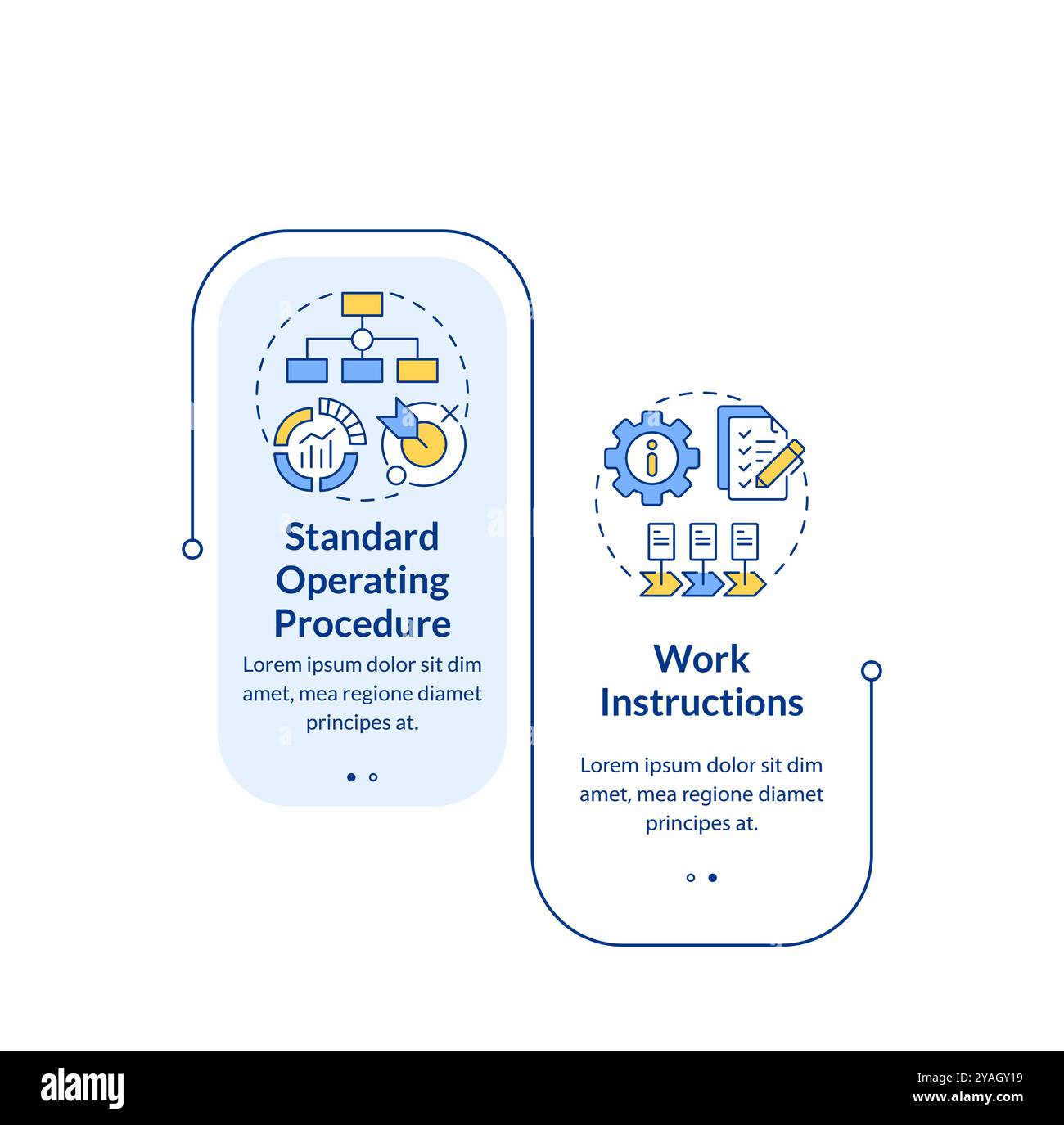 Benefits of standard operating procedure rectangle infographic vector ...