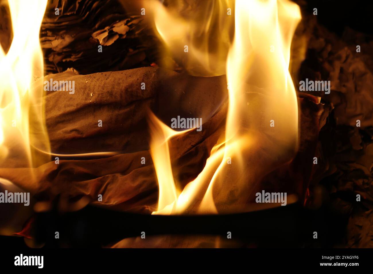 Flaming page hi-res stock photography and images - Alamy